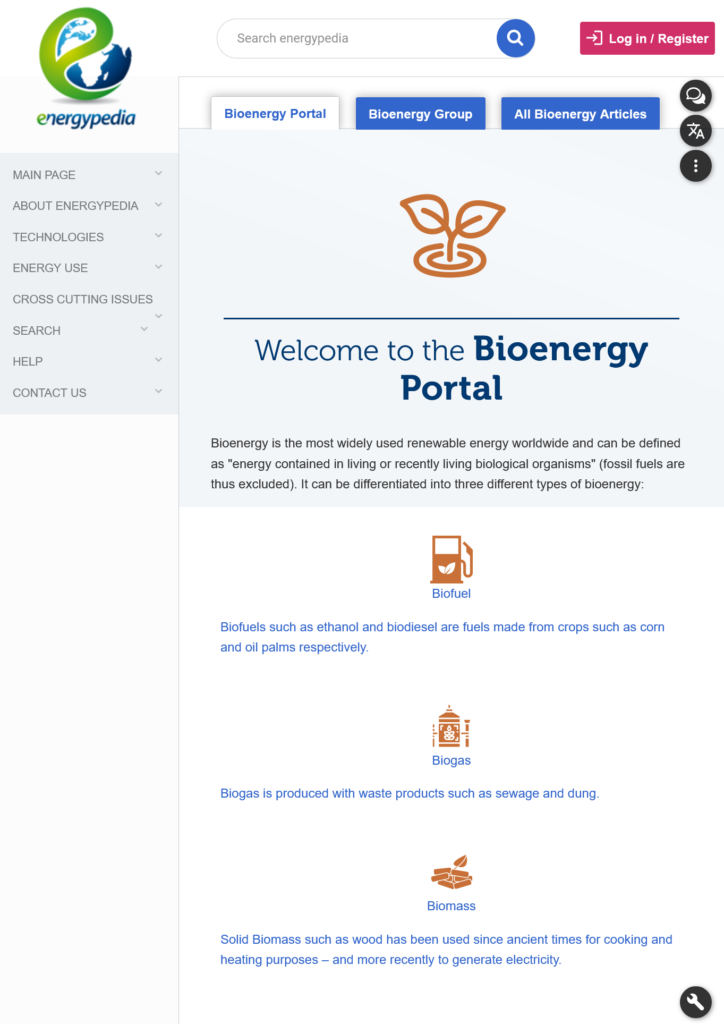 Bioenergy Portal – Global South Just Energy Transition Community of ...