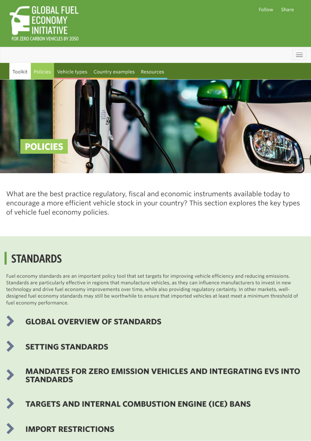 Global Fuel Economy Initiative: Policies – Global South Just Energy ...