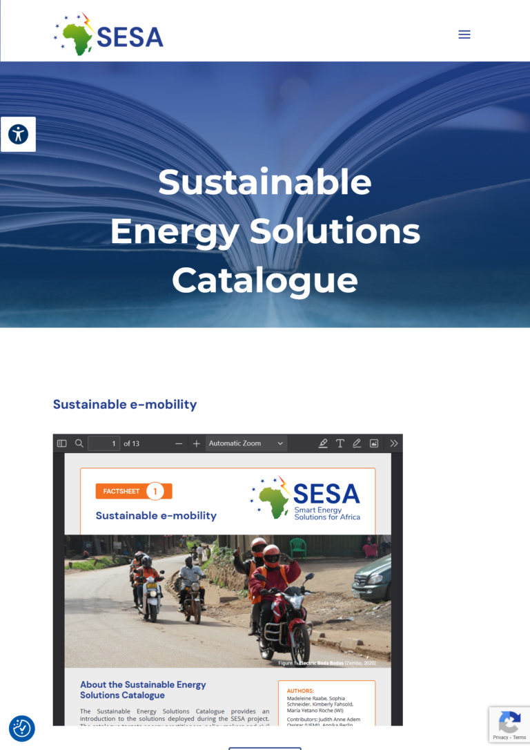 Sustainable Energy Solutions Catalogue – Global South Just Energy ...